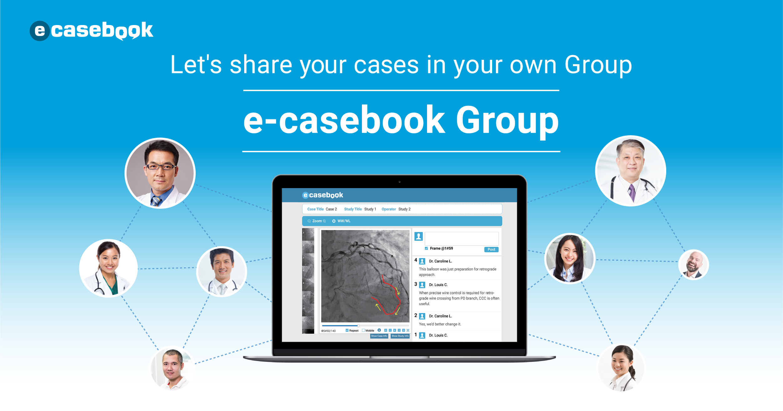 e-casebook Group - Let's share your cases in your own Group